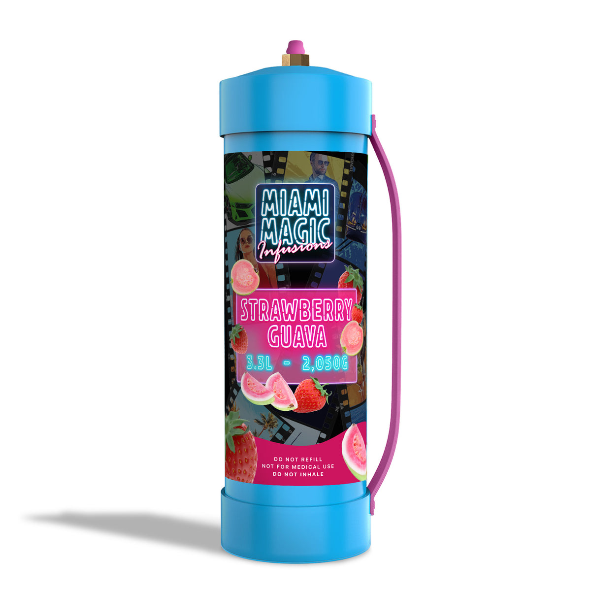 4 x Miami Magic 3.3L/2KG MIXED FLAVOURS Whipped Cream Chargers 🌈🍭🍉🫐🍓 – QuickWhip UK